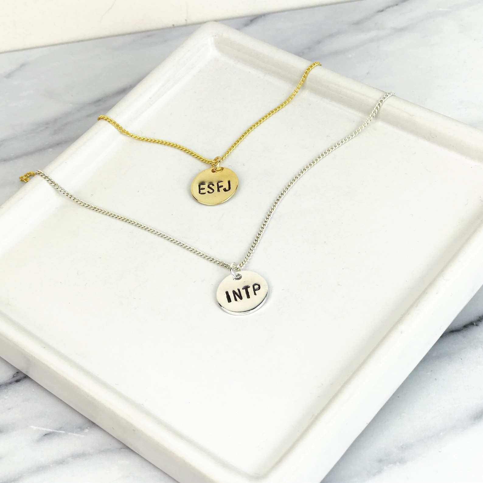 MBTI Myers Briggs Personality Type Necklace Infj Intj Intp | Etsy Canada