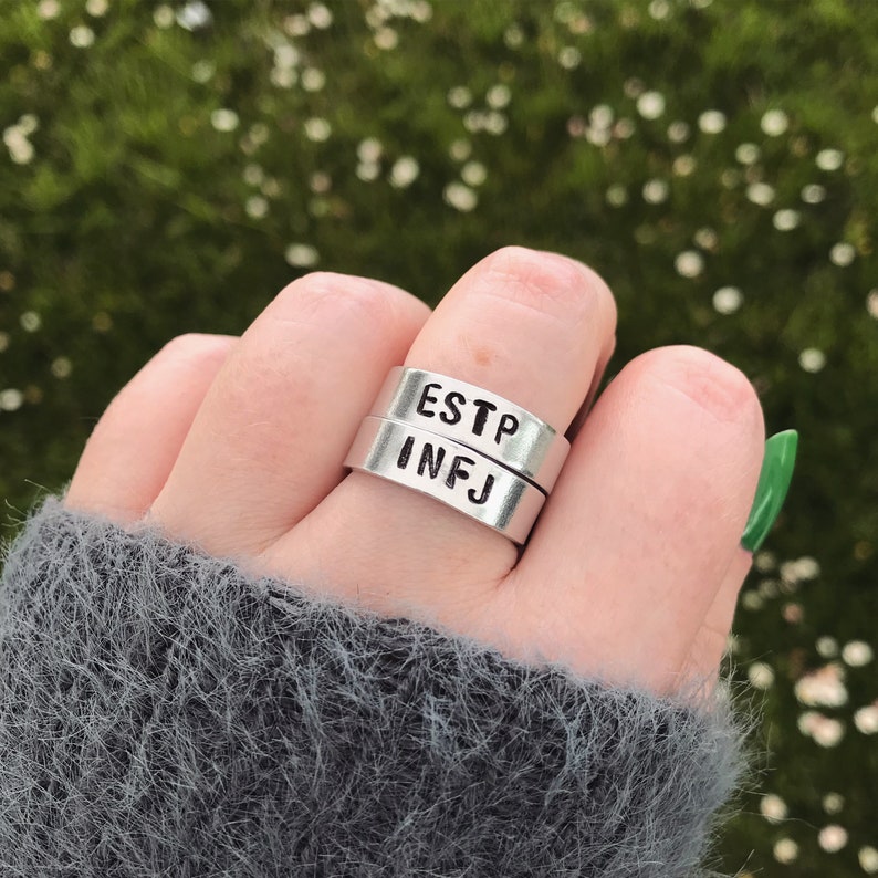 MBTI Ring Myers Briggs Personality Type Infj Intj Intp Isfj - Etsy