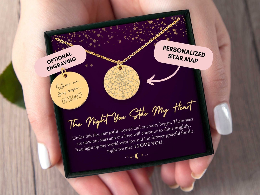 Lesbian Girlfriend Gift, Custom Star Map by Date, Lesbian Anniversary ...