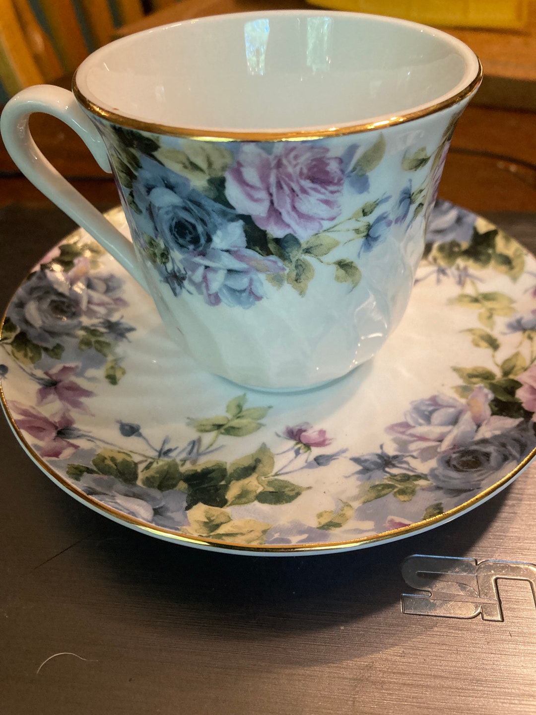 Vintage Tea Cup and Saucer Ciera Made in China Gold Rim Trim Excellant ...