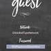 Be Our Guest - Wifi Sign, Printable, Internet Password, Guest Room - Etsy