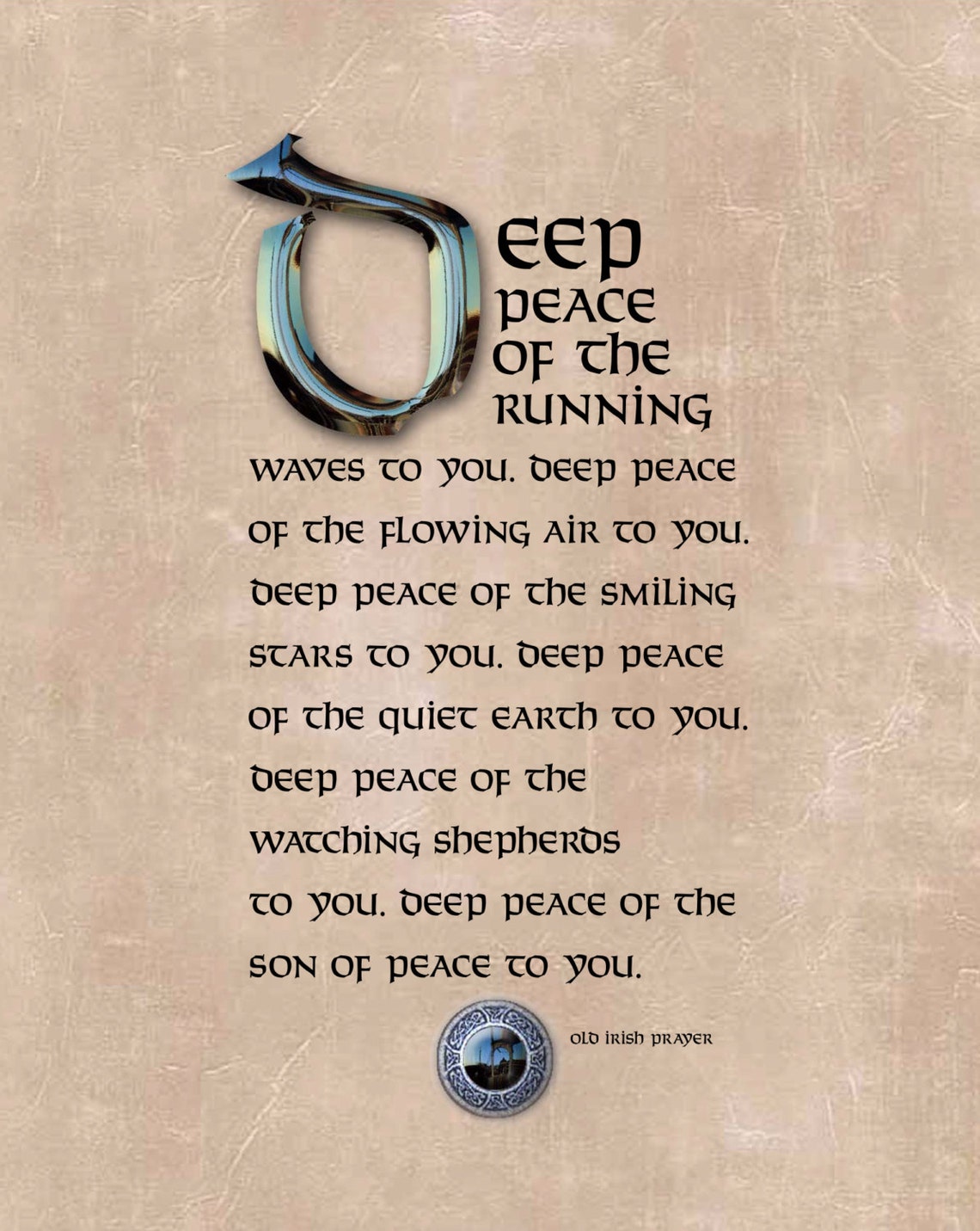 Deep Peace Irish Prayer, Inspiration, Irish Blessing, Printable ...