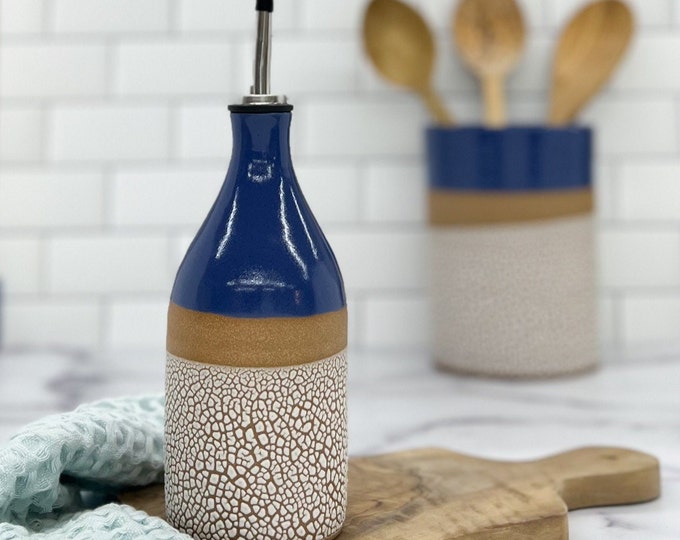 Olive Oil Bottle Crackle Glaze Spout Insert. Free Shipping - Etsy
