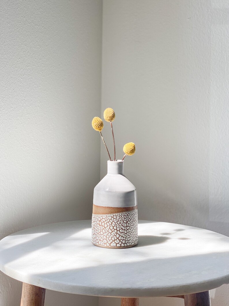 Crackle Farm Table Bud Vase - Etsy