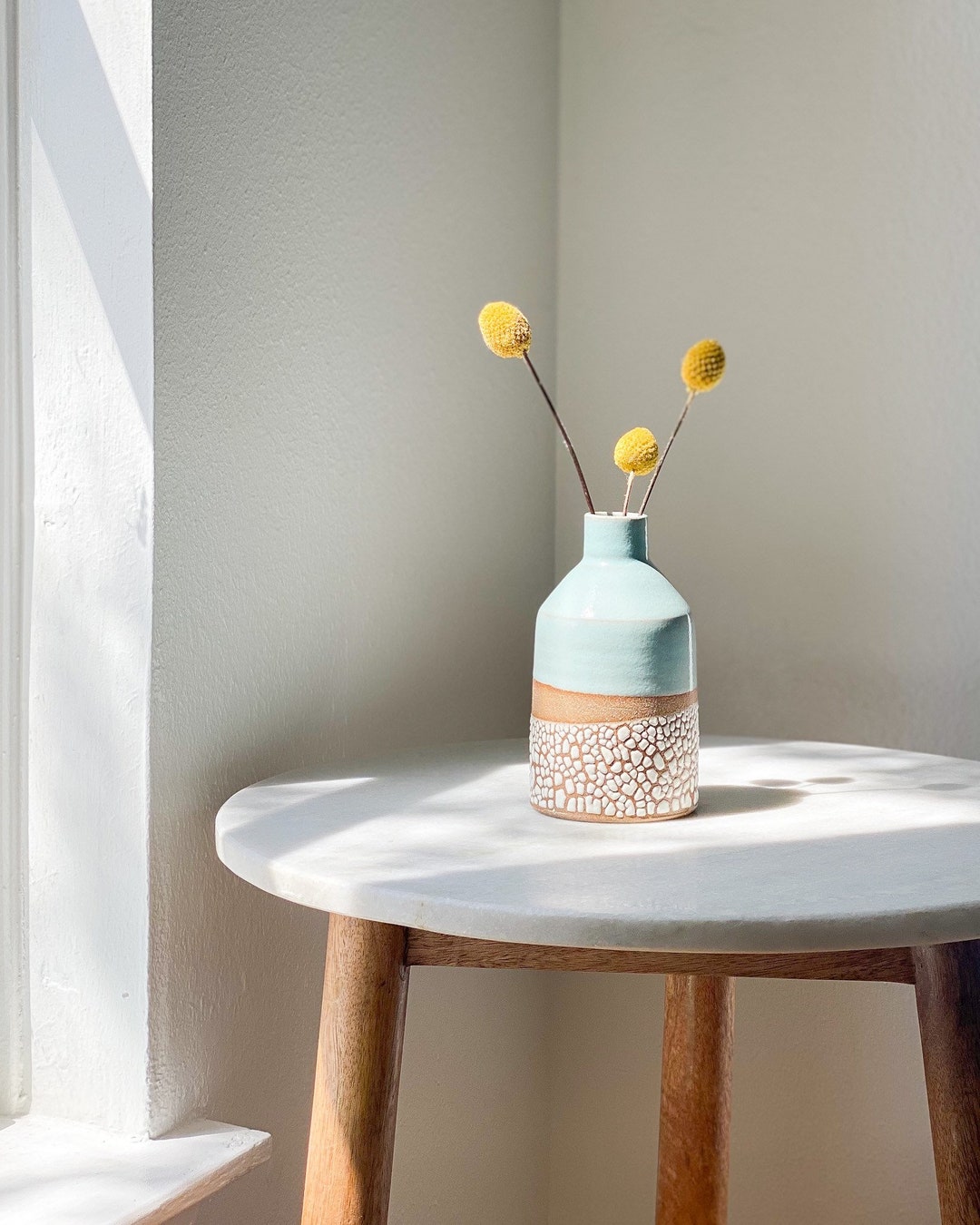 Crackle Farm Table Bud Vase - Etsy