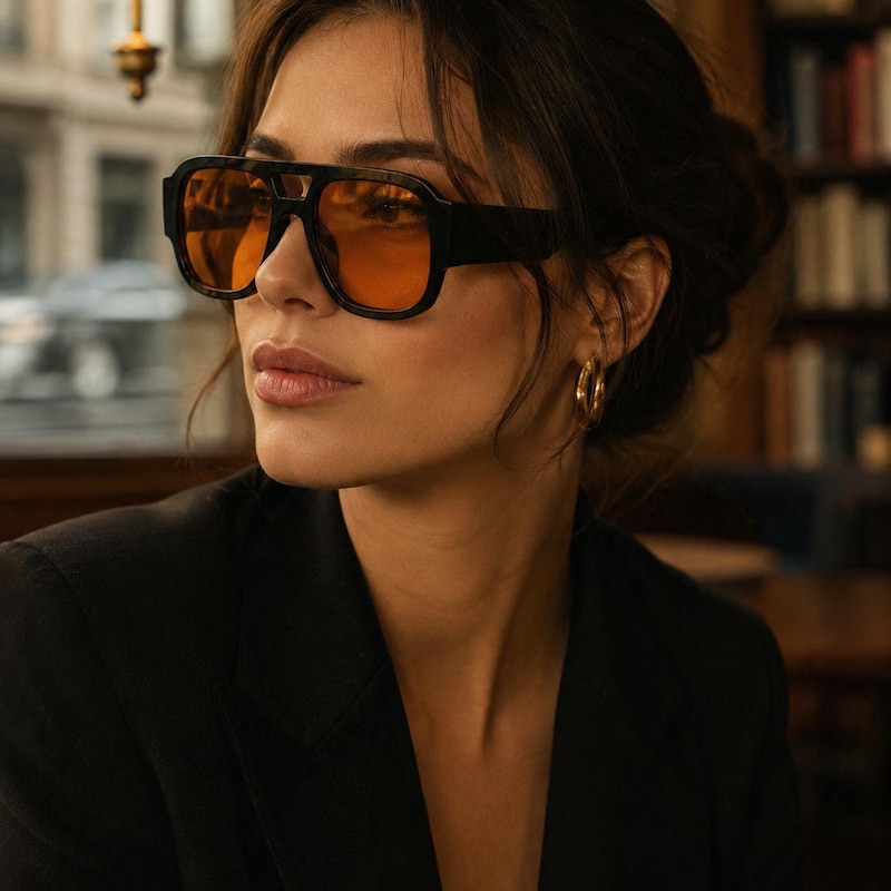 Black Amber Sunglasses - Etsy