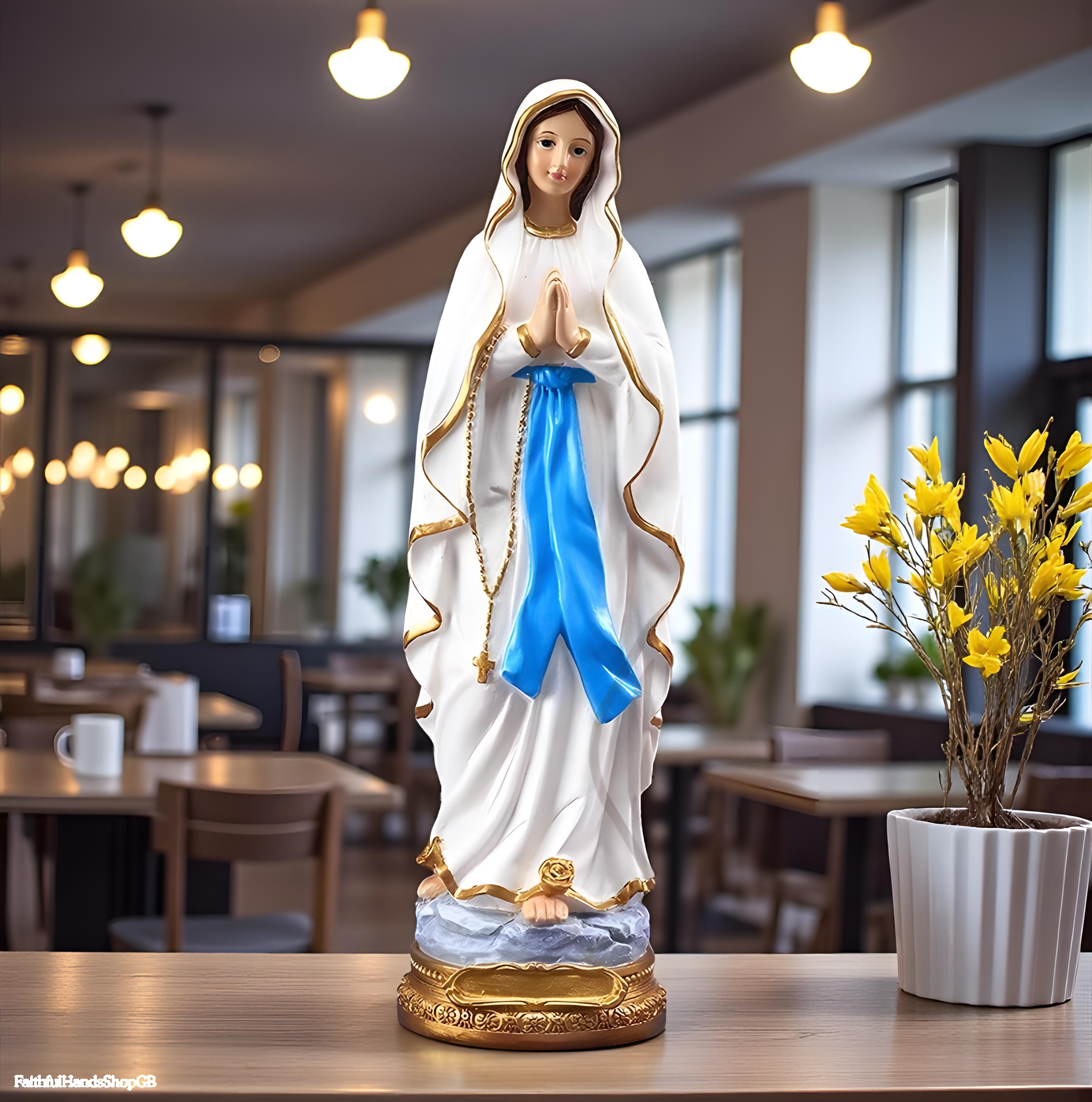 Virgin Mary Statue – Our Lady of Grace Figurine – Catholic Religious ...