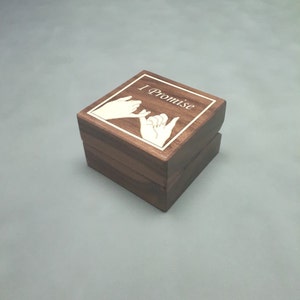 Ring Box, Engagement Ring Box, Wedding Box, Pinky Promise With Free ...