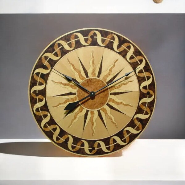 Sun Wall Clock - Etsy