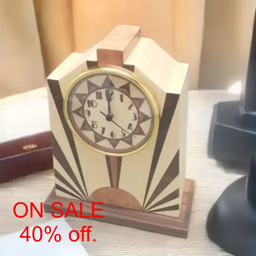 Art Deco Clock MC-7 ON SALE 40% Off - Etsy