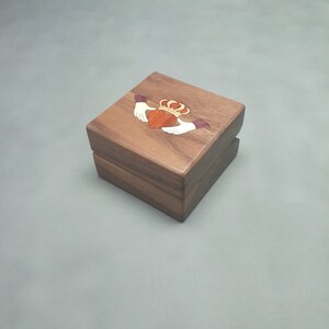 Engagement Ring Box Inlaid Irish Clad. Free Shipping and Engraving. RB ...