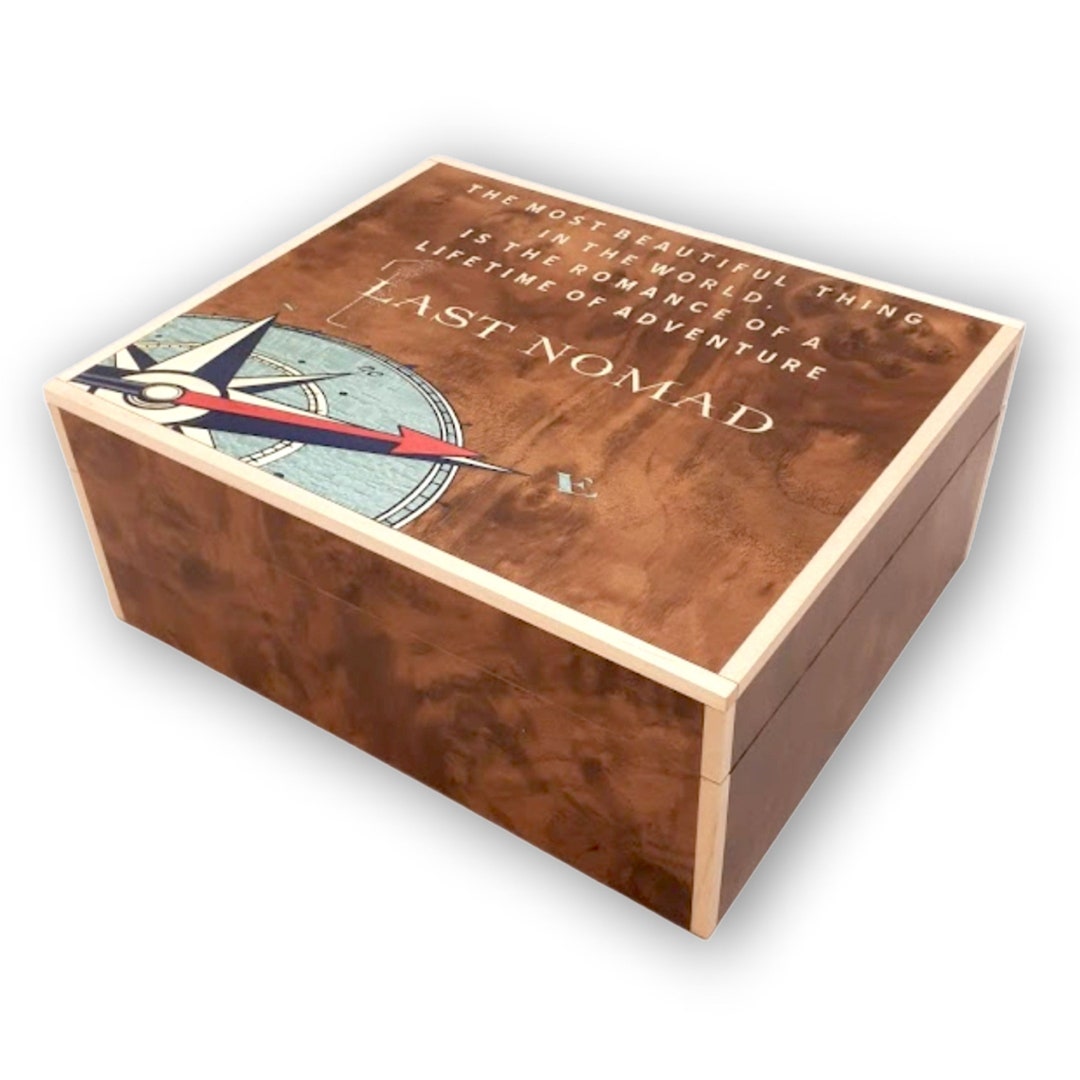 24 Count Inlaid Handcrafted Humidor Made in the U.S. Free Engraving and ...