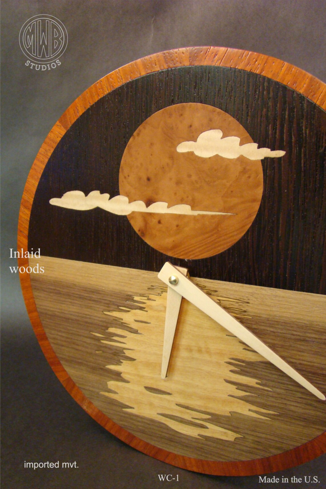 Wall Clock With a Calm Peaceful Night Theme. WC-1 Free - Etsy
