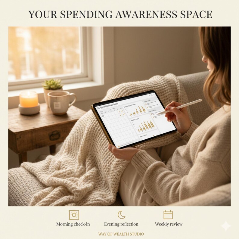 No Spend Challenge Tracker Spreadsheet, Spending Habit Planner Google ...