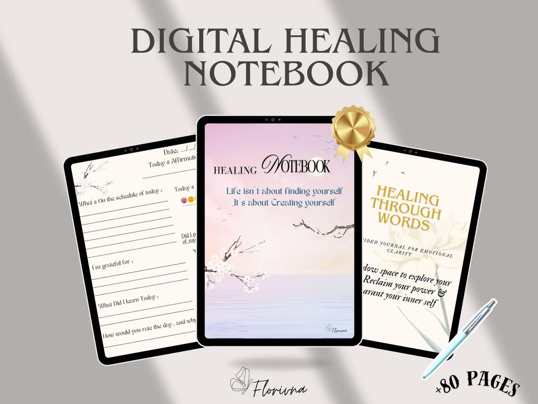 Digital Healing Notebook for Goodnotes | Self Care Journal | Mental ...