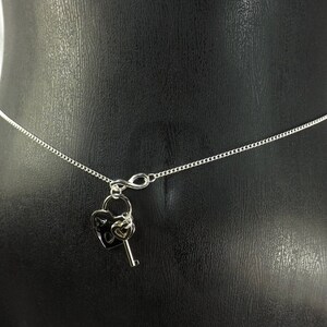 Locking Belly Chain Bdsm Jewelry Infinity Belly Chain With Heart Lock ...