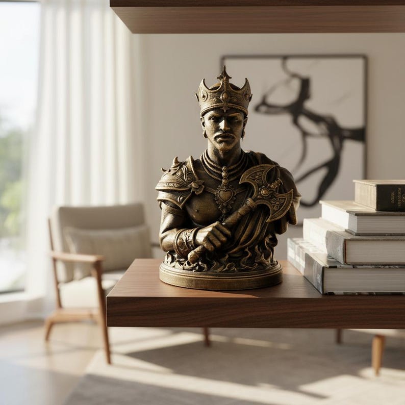 Shango Statue for Justice & Strength | Warrior King Sculpture, Yoruba ...