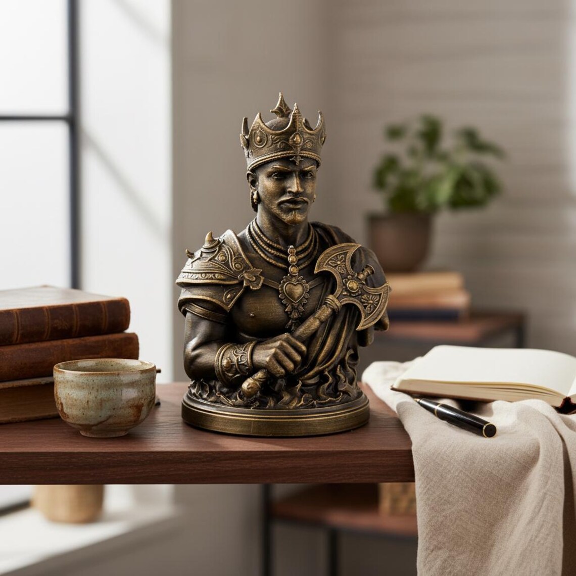 Shango Statue for Justice & Strength | Warrior King Sculpture, Yoruba ...