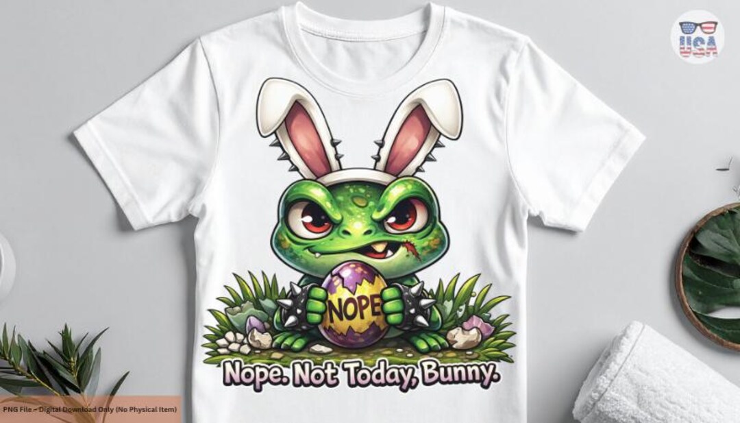 Grumpy Frog Easter PNG, Sarcastic Bunny Shirt Design (digital Download ...