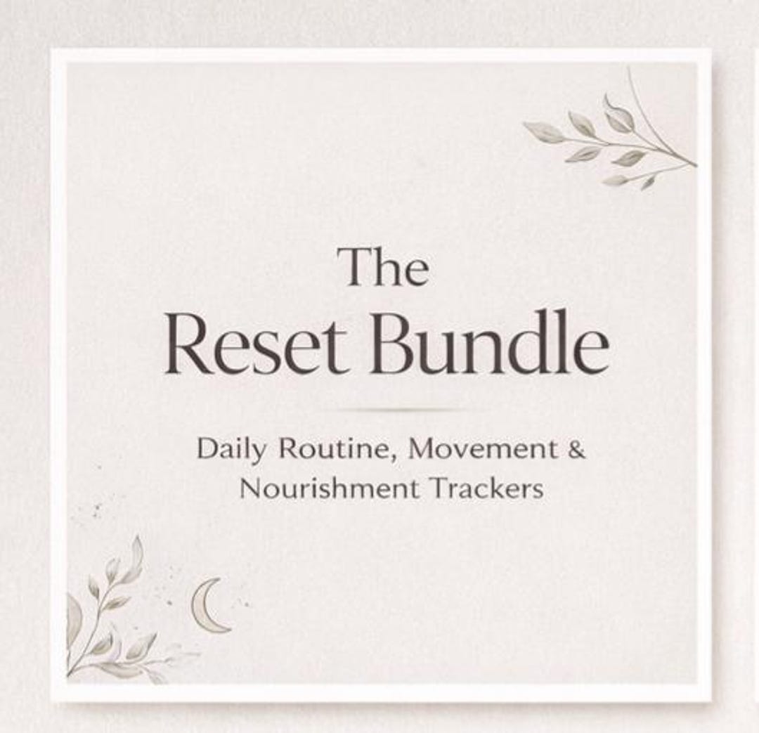 The Reset Bundle | Daily Routine, Movement & Nourishment Trackers for ...