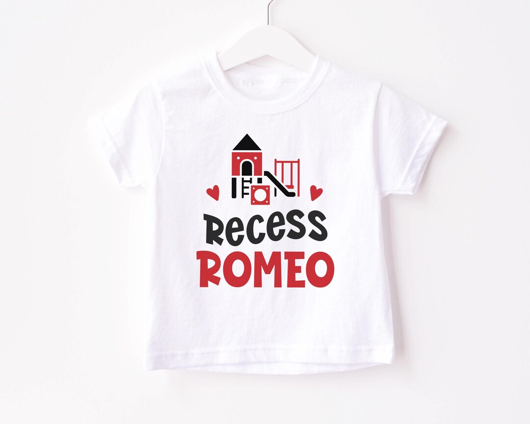 Recess Romeo SVG PNG, Valentine Kids Design, Sublimation Designs ...