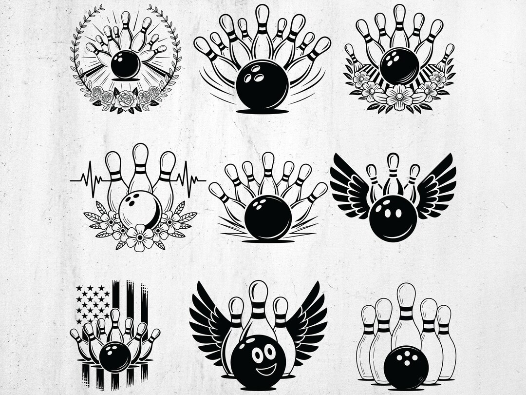 Bowling SVG Bundle, Bowling Team Svg, Sports Svg,digital Download - Etsy