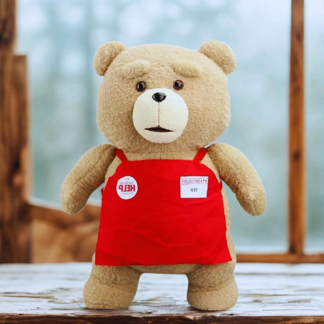 Movie Teddy Bear Plush 46cm, Realistic Stuffed Animal Toy, Soft Bear in ...