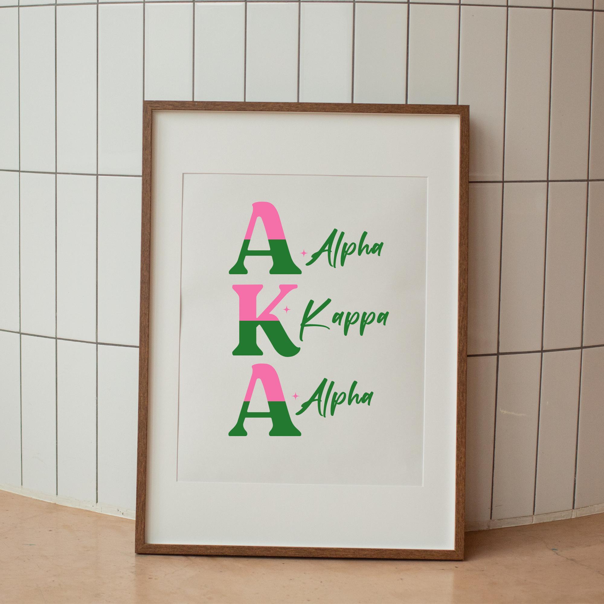 AKA Svg Png, Alpha Kappa Alpha Sorority Svg, Greek Letters Cricut, AKA ...