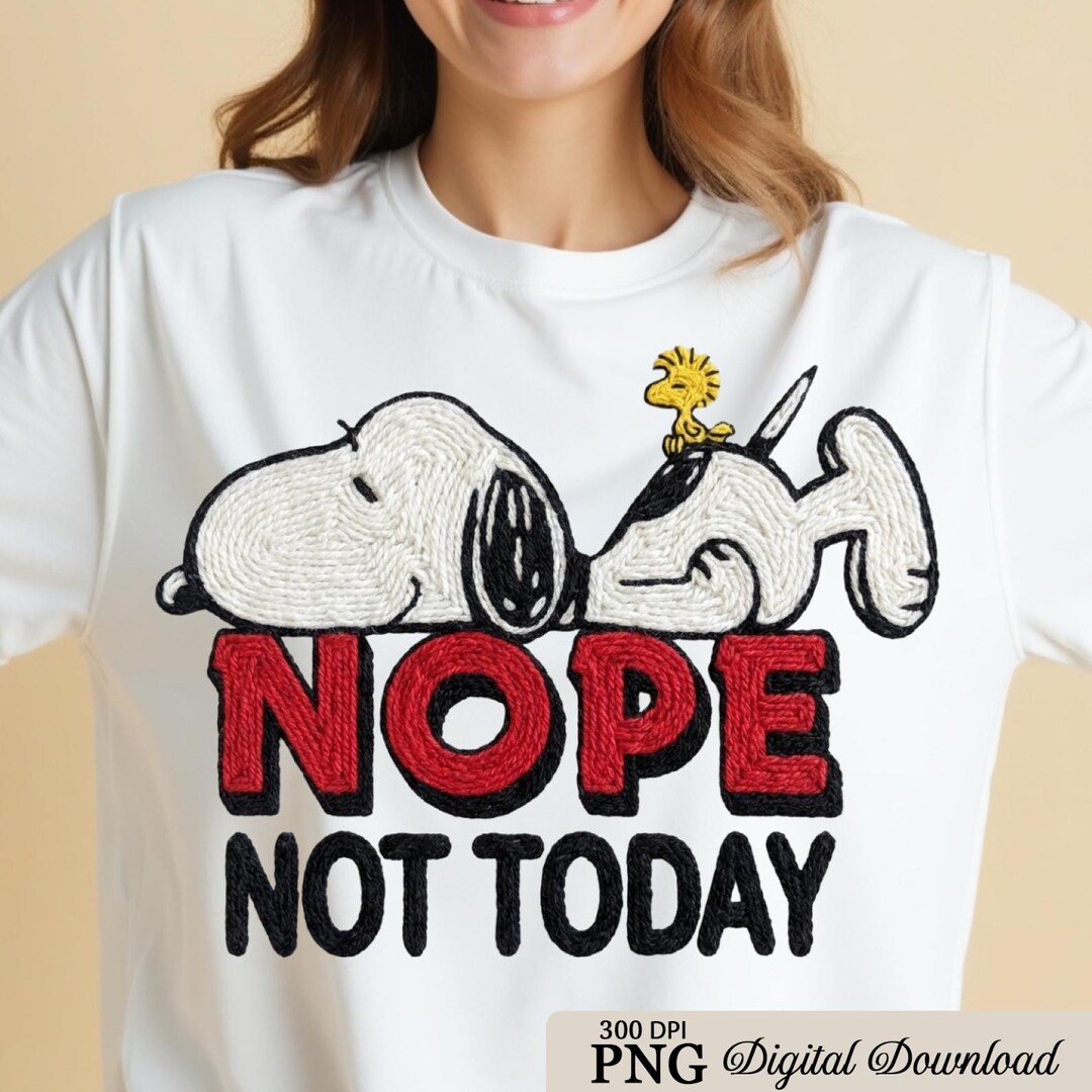 Faux Yarn 3D Crochet Dog Nope PNG, Funny Cartoon Dog Clipart, Peanuts ...