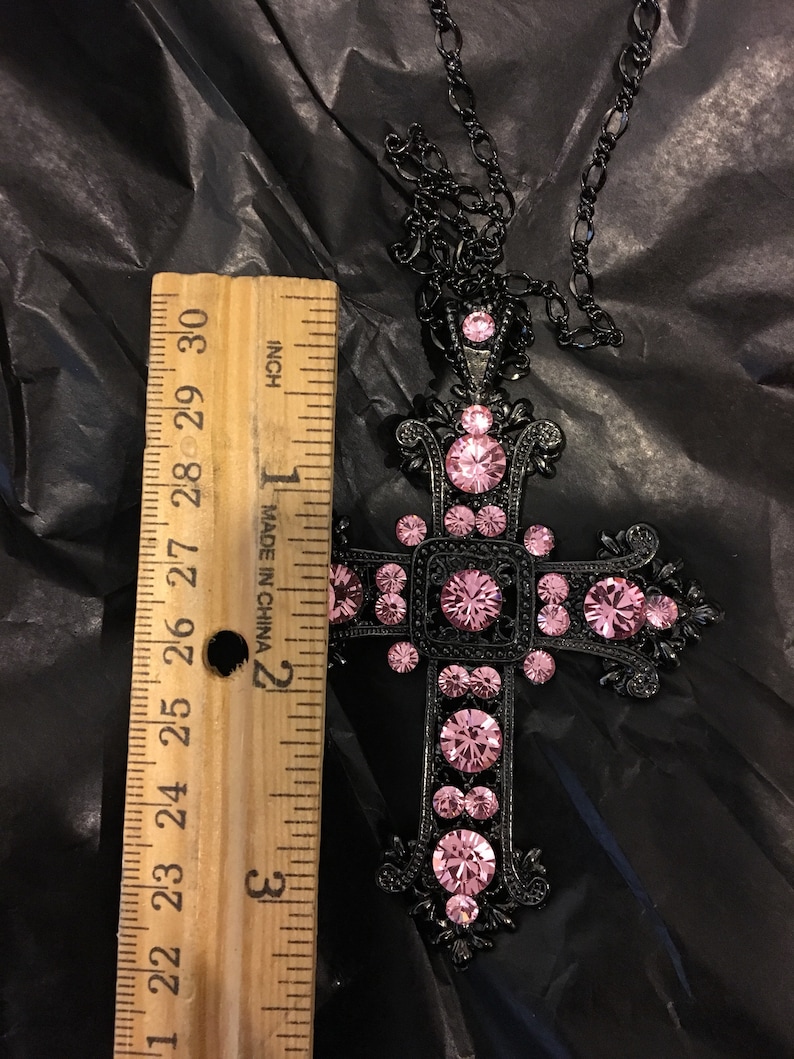 Pretty in Pink Renaisance Cross - Etsy