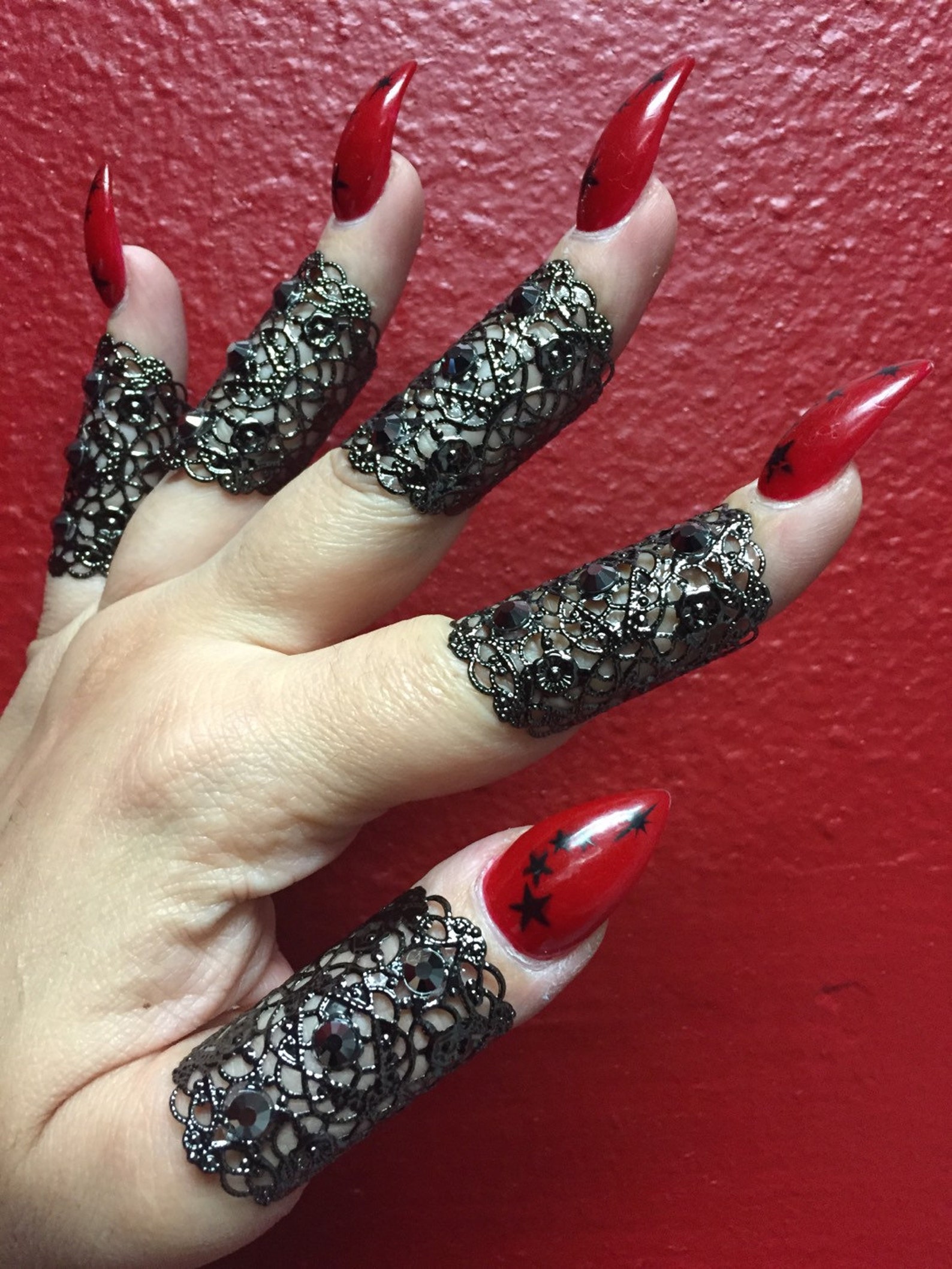 Finger Lace Cuffs Set of 5 | Etsy