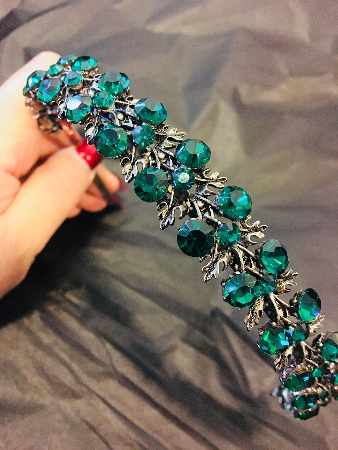Emerald Headband - Etsy
