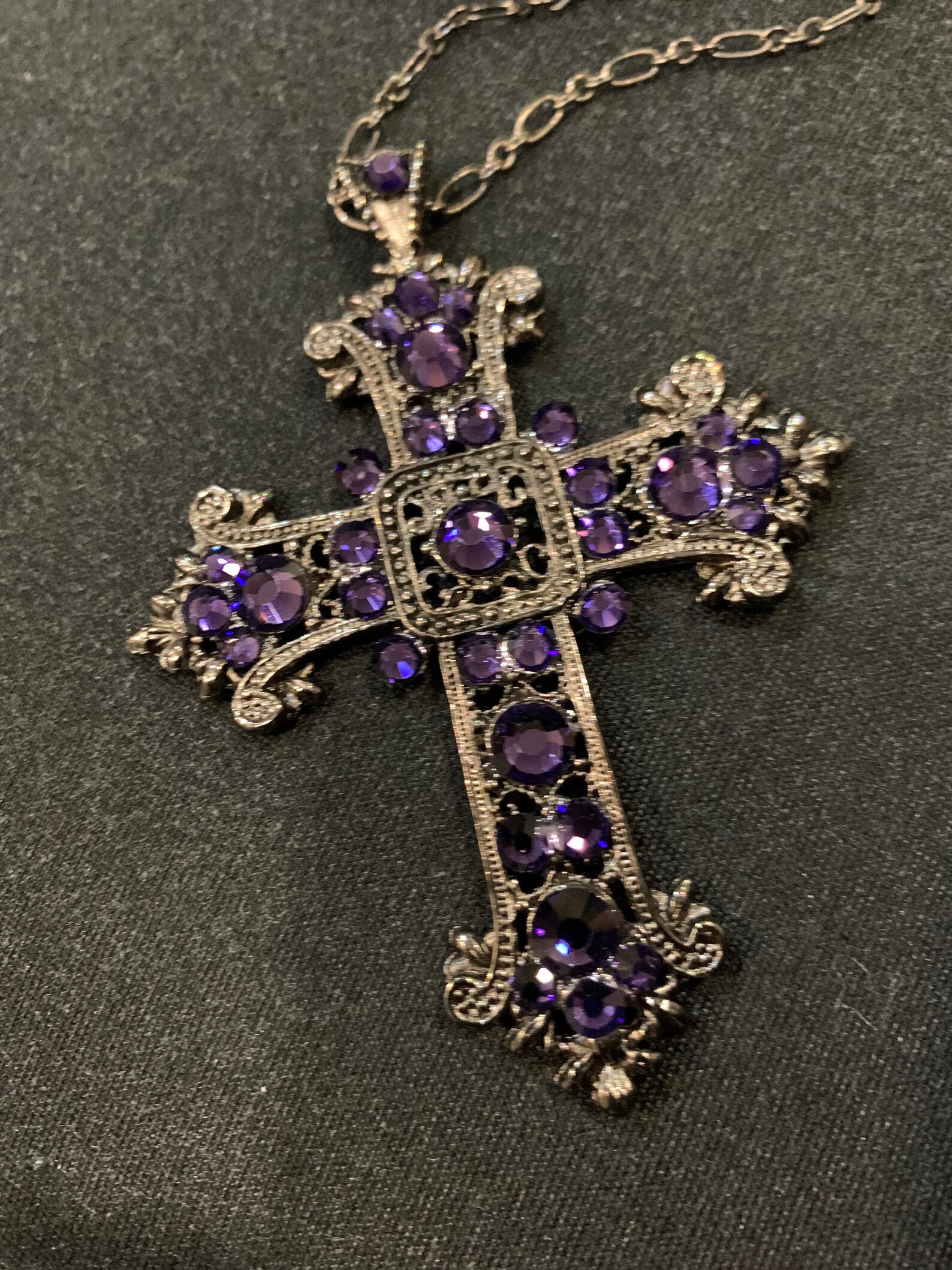 Purple Velvet Renaissance Cross - Etsy