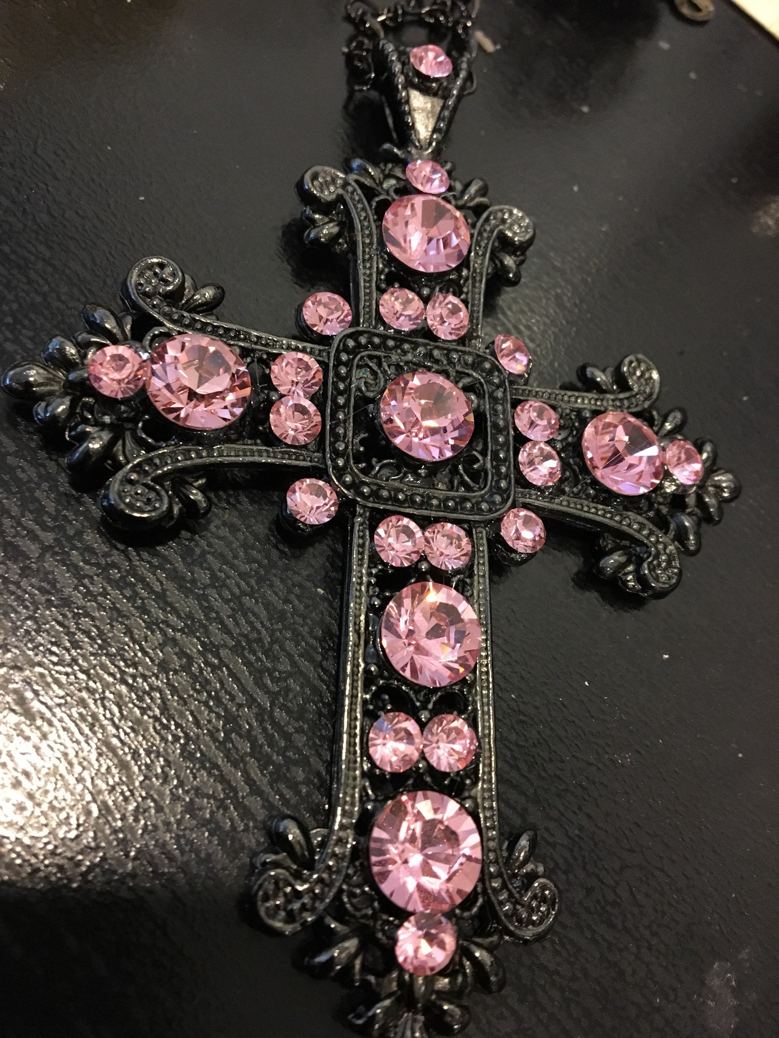 Pretty in Pink Renaisance Cross - Etsy