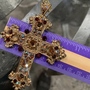 Multi Colored Renaissance Cross Pendant - Etsy