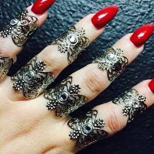 Henna Tattoo Rings. Set of 9. - Etsy