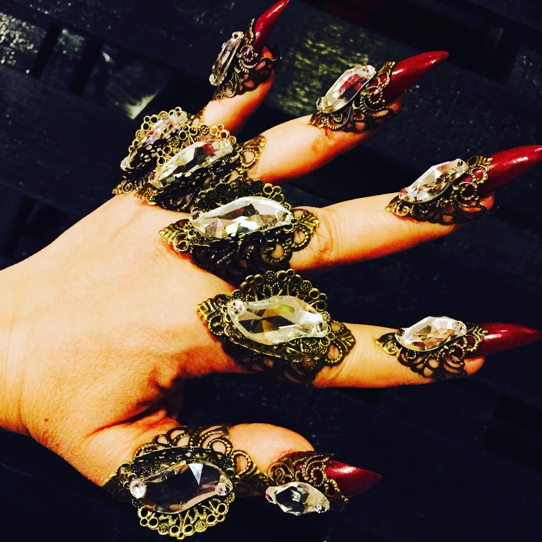 Ice Crystal Glove Rings - Etsy