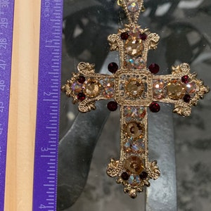 Multi Colored Renaissance Cross Pendant - Etsy