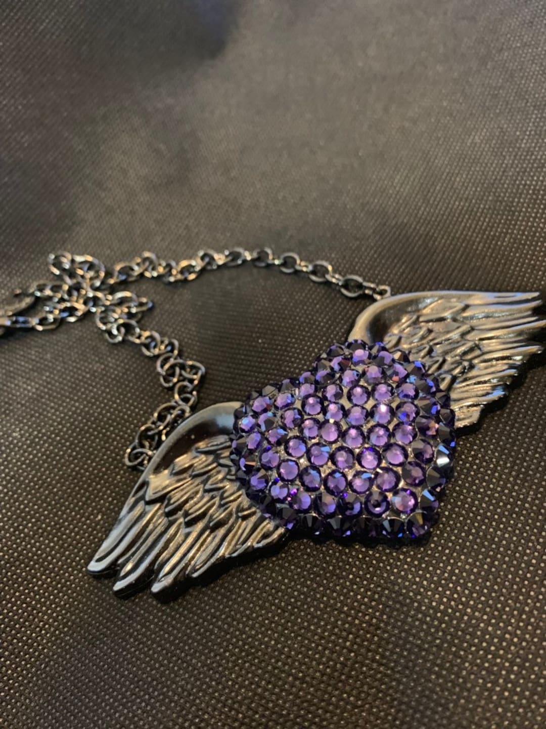 Purple Heart With Wings - Etsy