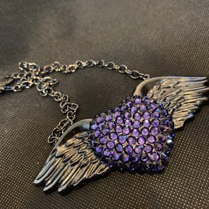 Purple Heart With Wings - Etsy