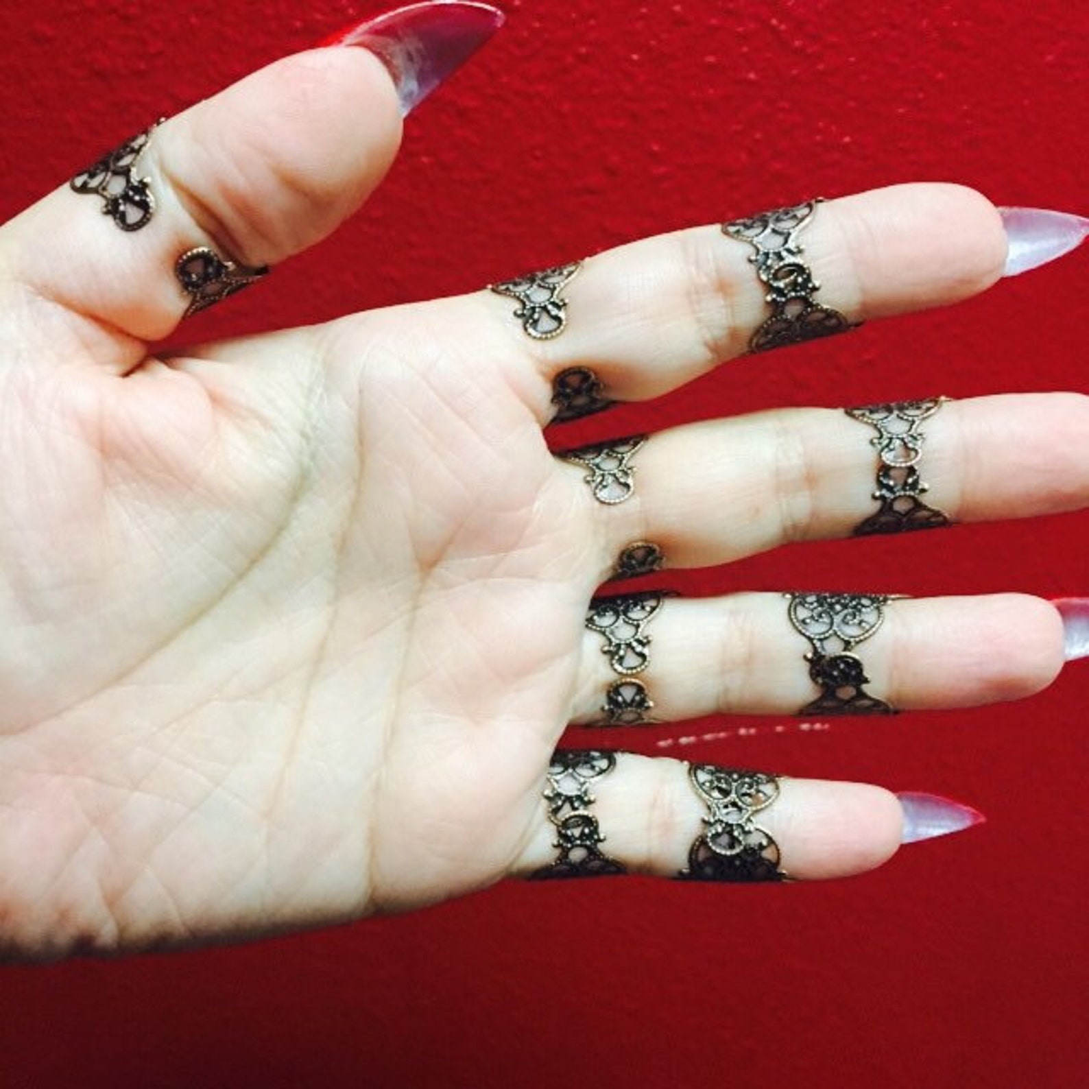 Henna Tattoo Rings. Set of 9 - Etsy