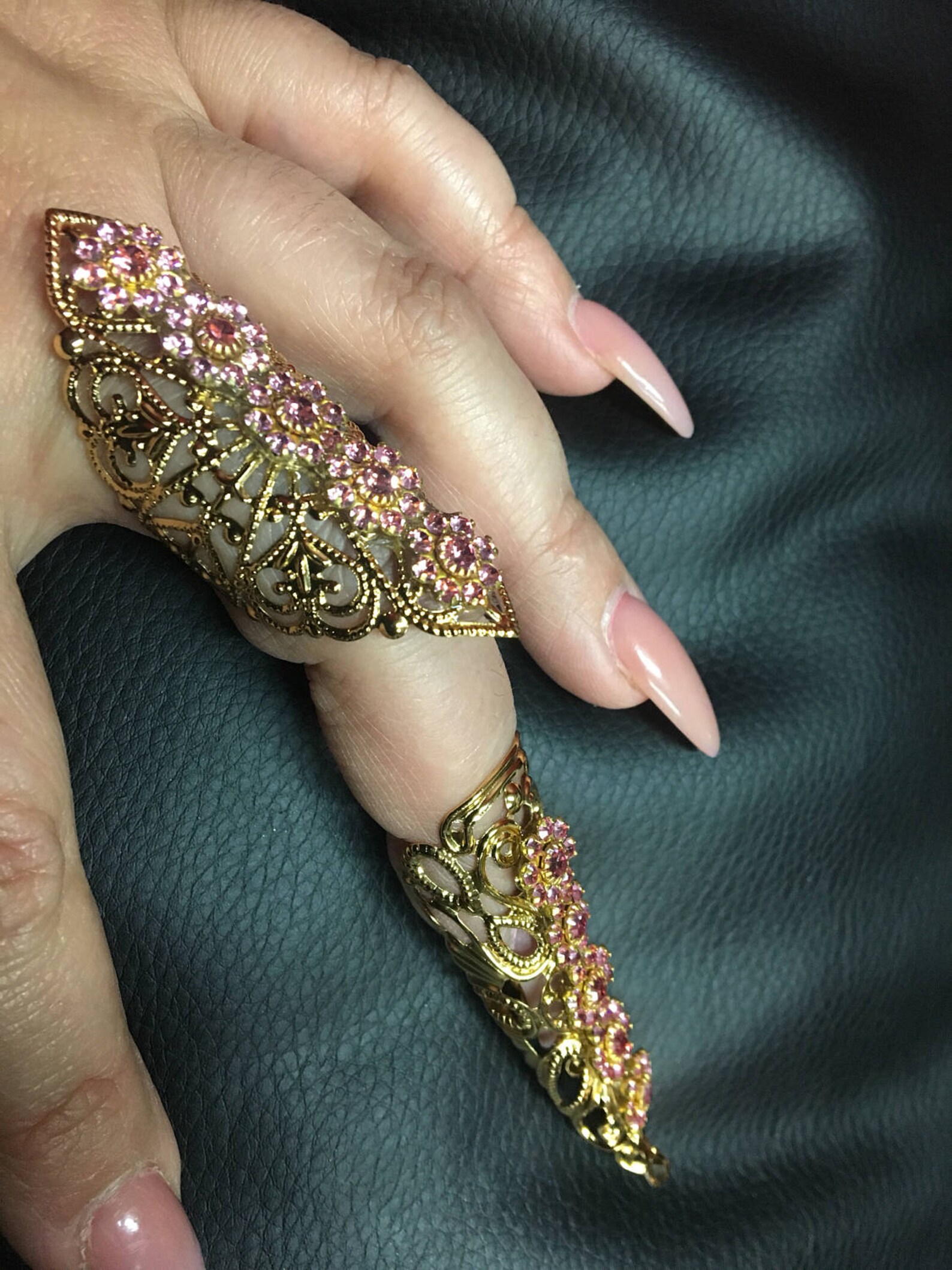 Baby Pink Full Finger Set - Etsy