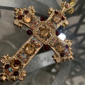 Multi Colored Renaissance Cross Pendant - Etsy