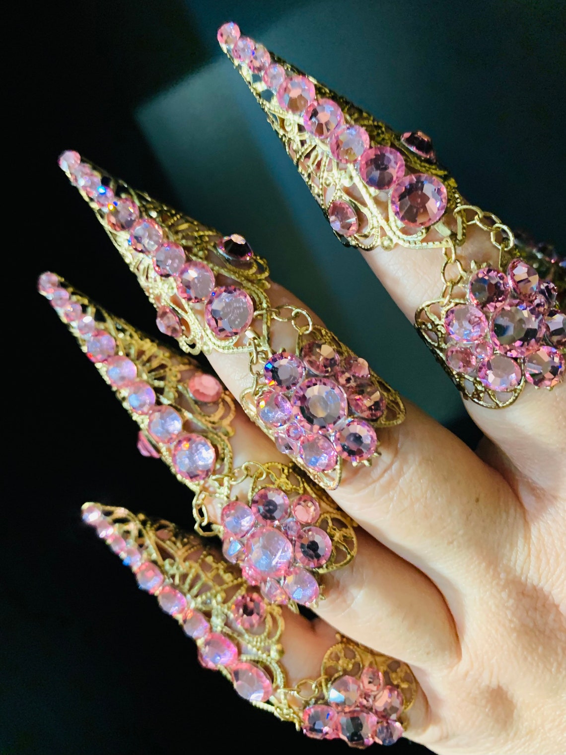 Pink Rings Set of 10 - Etsy