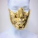 Couture Spiked Gold Mask Hand Made - Etsy