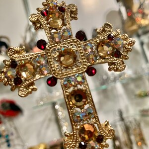 Multi Colored Renaissance Cross Pendant - Etsy