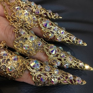 Gold Finger Glove - Etsy