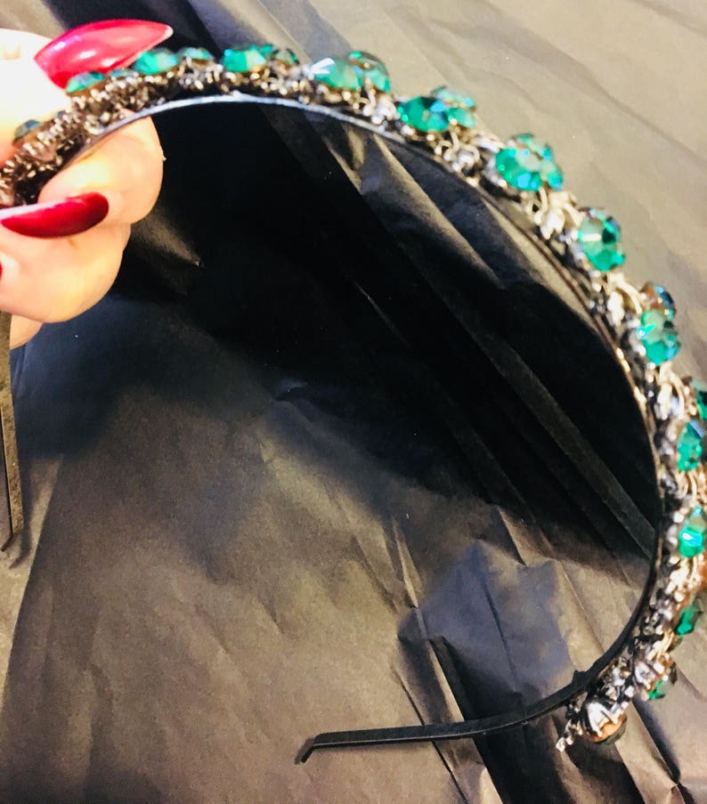 Emerald Headband - Etsy