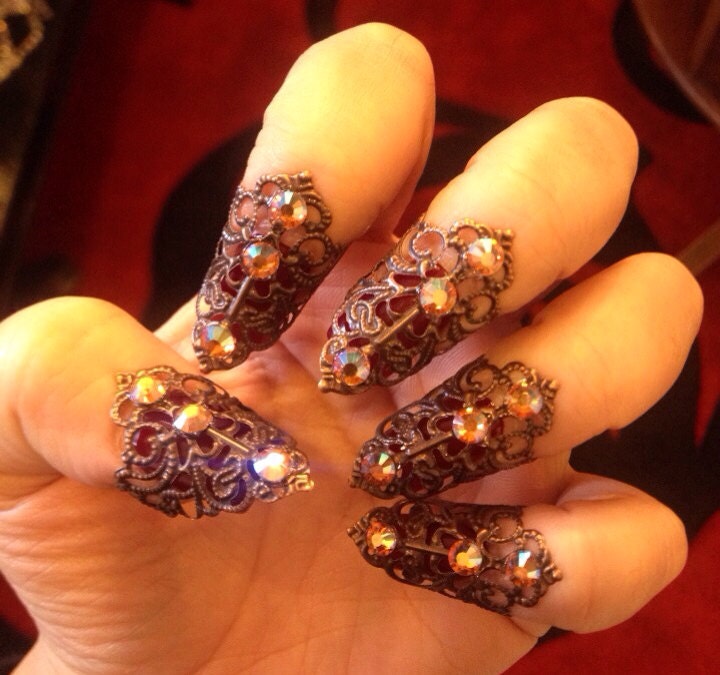 Set of 5 Adjustable nail tips | Etsy