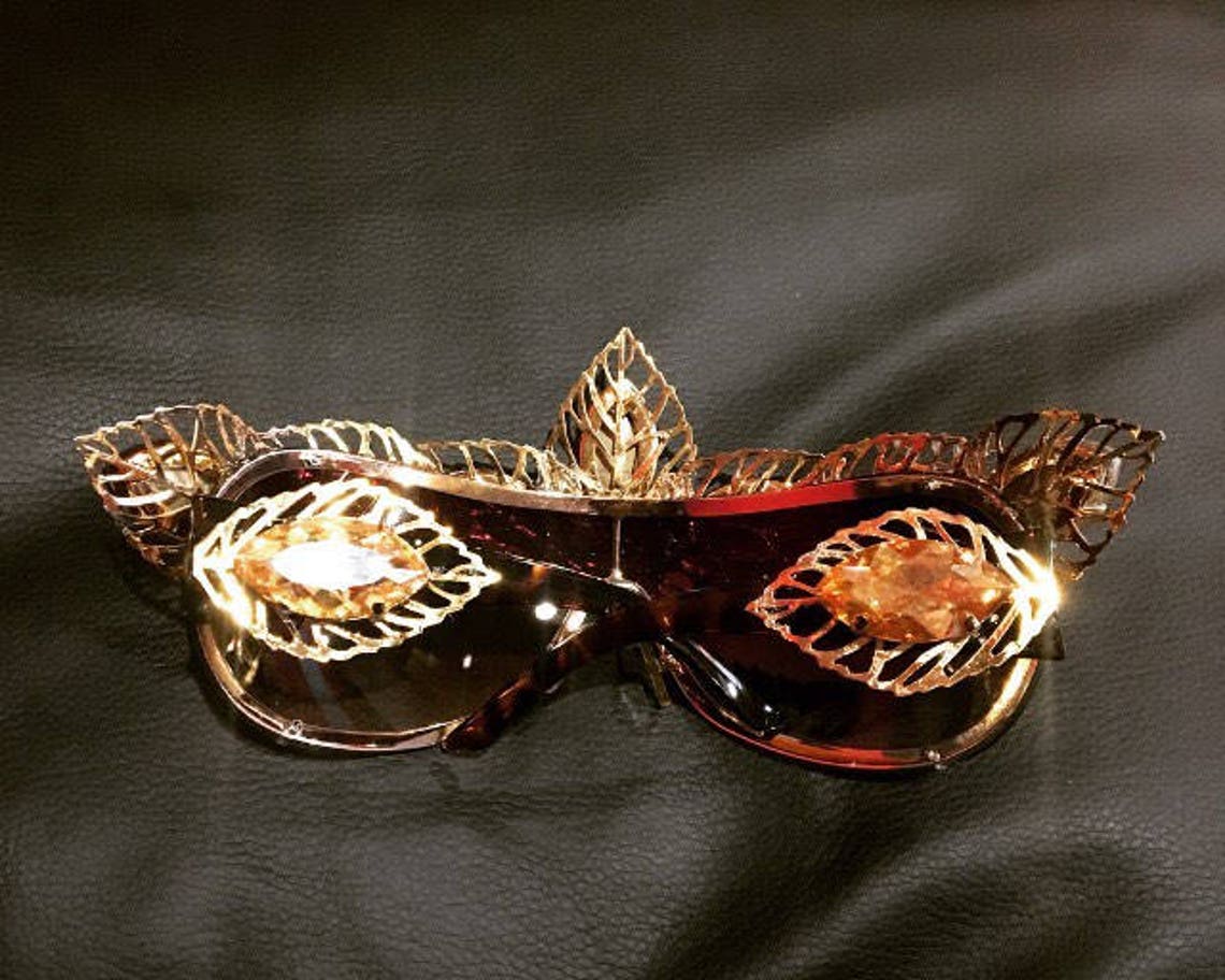 Golden Jewel Sunglasses - Etsy